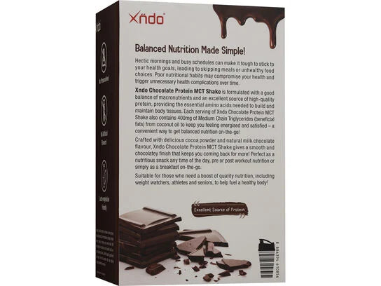 XNDO PROTEIN MCT SHAKE CHOCOLATE 45G x 18 SACHETS │ 高蛋白奶昔18包 (朱古力味 ...